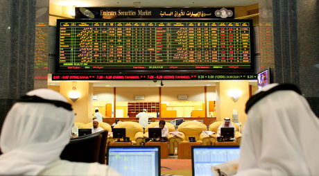 __COUNT__ Emirati traders at the Abu Dhabi Securities Market, Al Ghaith ...