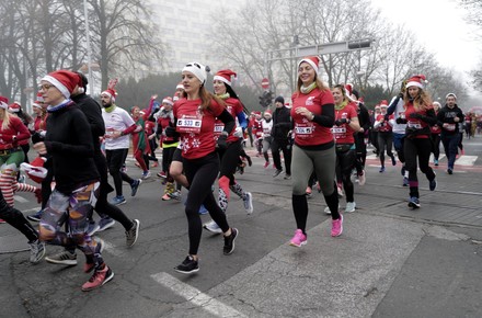 People Participate Advent Run Downtown Zagreb Editorial Stock Photo ...
