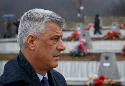 Kosovo President Thaci visits Recak massacre memorial, Serbia - 10 Dec ...
