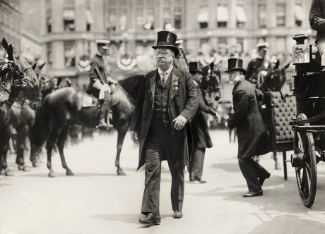 Theodore Roosevelt Walking Parade New York Editorial Stock Photo ...