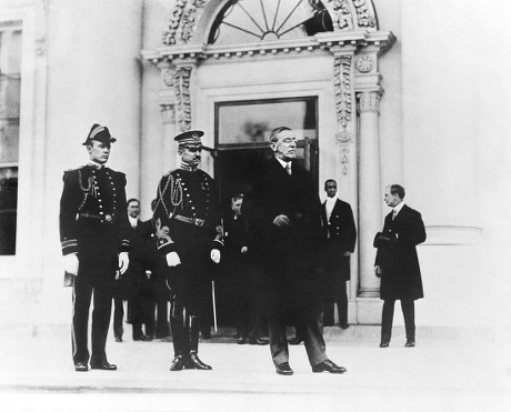 Us President Woodrow Wilson Standing Two Editorial Stock Photo - Stock ...