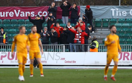 Stevenage Fans Celebrate Their Opening Goal Editorial Stock Photo ...