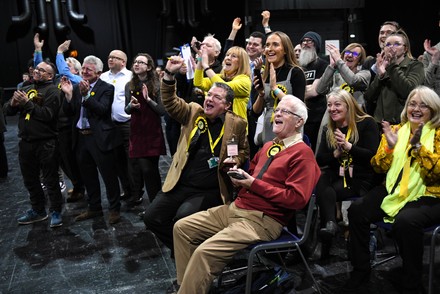 Snp Supporters Celebrate Wins General Election Editorial Stock Photo ...
