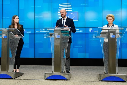 European Council Summit, Brussels, Belgium - 13 Dec 2019 Stock Pictures ...