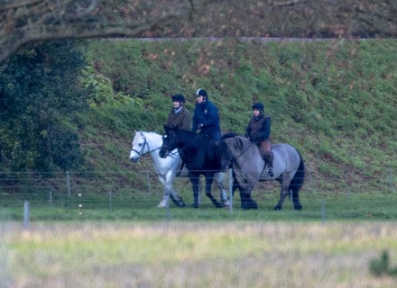 Prince Andrew horse riding, Windsor Castle, UK - 14 Dec 2019 Stock ...