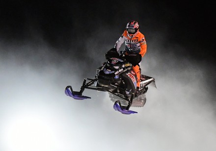 Professional Snocross Racer Travis Muller Competes Editorial Stock ...