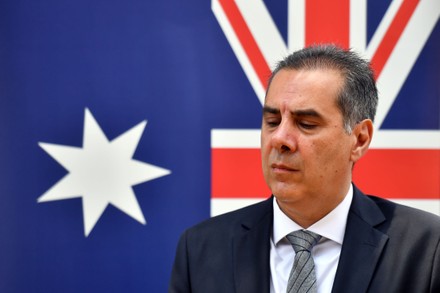 Turkeys Ambassador Australia Korhan Karakoc Reacts Editorial Stock ...