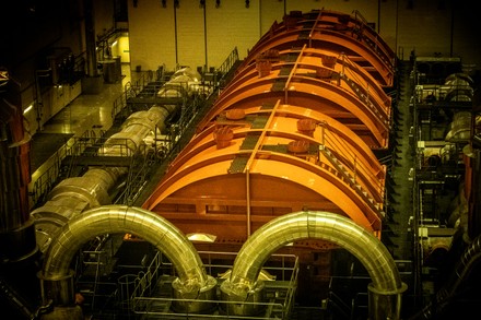 Nuclear Plant Turbine Hall Editorial Stock Photo - Stock Image ...