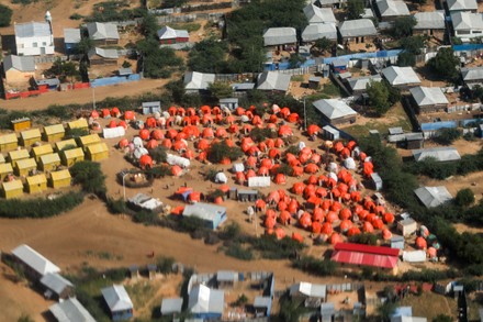 Aerial View Picture Shows Makeshift Tents Editorial Stock Photo - Stock ...