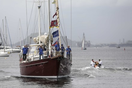 Spanish Sailboat Pros Which Reproduces First Editorial Stock Photo ...