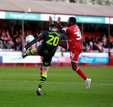 Beryly Lubala Crawley Town Scores Celebrates Editorial Stock Photo ...