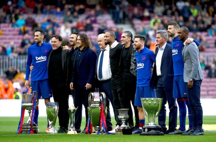 Fc Barcelonas Players Former Players Managers Editorial Stock Photo ...