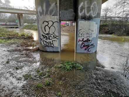River Roding Floods Local Pathways Editorial Stock Photo - Stock Image ...