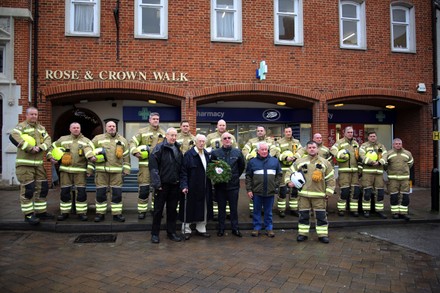 rose crown hotel firefighter memorial saffron walden Stock Photos ...