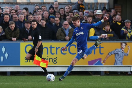Callum Reilly Shields Ball During Efl Editorial Stock Photo - Stock ...