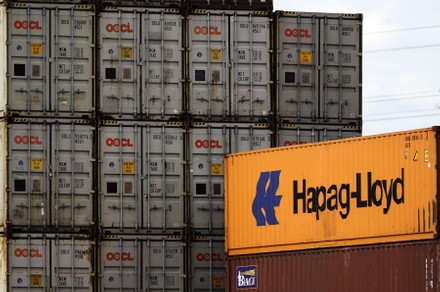 Container German Shipping Container Carrier Hapaglloyd Editorial Stock ...