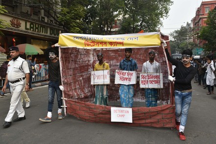 Citizenship Amendment Bill protests, Kolkata, India - 30 Dec 2019 Stock ...