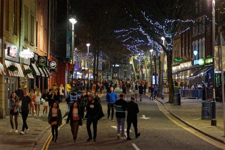 New Year Celebrations, Wind Street, Swansea, Wales - 01 Jan 2020 Stock ...