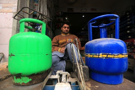 Man Sells Gas Cylinders Demand Buy Editorial Stock Photo - Stock Image ...