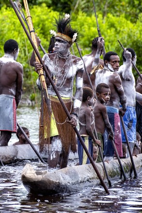 Agats District Beriten Village Asmat Tribe Editorial Stock Photo ...