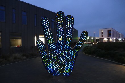 Michael Condron 'Reach' art installation, Didcot, UK - 07 Jan 2020 ...