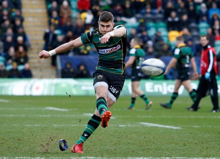 Northampton Saints James Grayson Kicks Goal Editorial Stock Photo ...