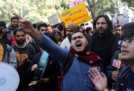 Indian Students Activists Jawaharlal Nehru University Editorial Stock ...