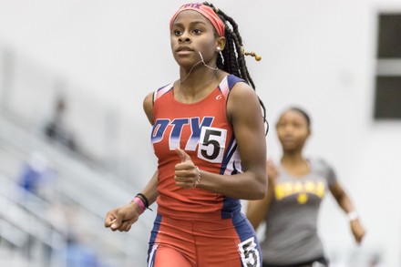 Michaela Mccall Competes Girls 400meter Dash Editorial Stock Photo ...