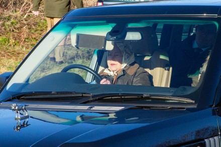 Queen Elizabeth Ii Driving On Public Editorial Stock Photo - Stock ...