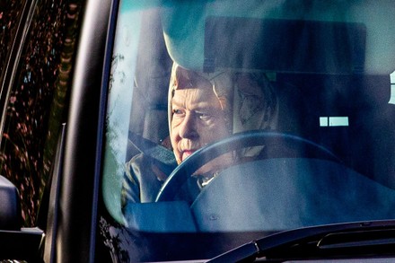 Queen Elizabeth Ii Driving On Public Editorial Stock Photo - Stock ...