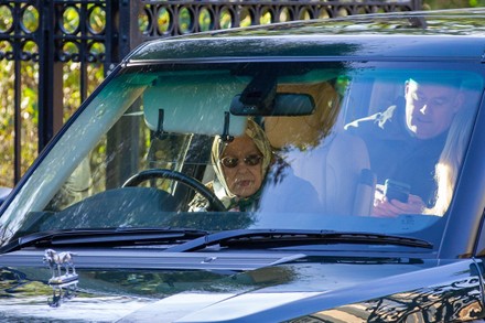 Queen Elizabeth Ii Driving Sandringham Editorial Stock Photo - Stock ...