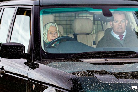 Queen Elizabeth Ii Driving Sandringham Editorial Stock Photo - Stock ...