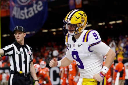 Joe Burrow 9 Lsu Tigers Celebrates Editorial Stock Photo - Stock Image ...