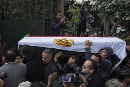 Mourners Carry Coffin Egyptian Actress Magda Editorial Stock Photo ...