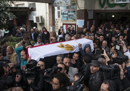 Mourners Carry Coffin Egyptian Actress Magda Editorial Stock Photo ...