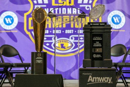 College Football Playoff National Championship Trophy Editorial Stock ...