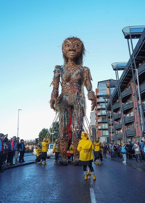 Giant Puppet Standing 10m Tall Made Editorial Stock Photo - Stock Image ...