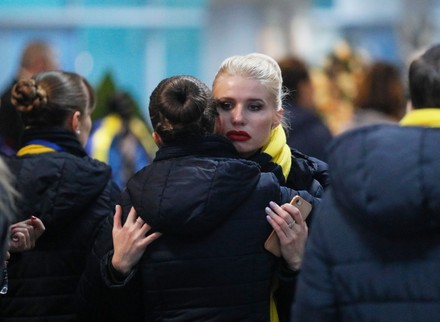 Crew Member Uia Airlines Reacts After Editorial Stock Photo - Stock ...