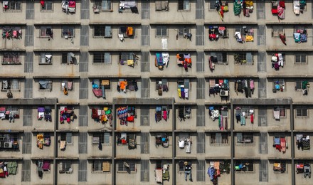 View Balconies Slum Rehabilitation Authority Sra Editorial Stock Photo ...