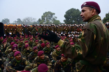 Army Commandos Gather During Rehearsals Upcoming Editorial Stock Photo ...
