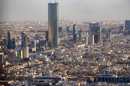 Aerial View Shows Highrise Buildings Riyadh Editorial Stock Photo ...
