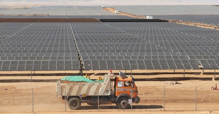 Benban Solar Park in Egypt, Aswan - 18 Jan 2020 Stock Pictures ...