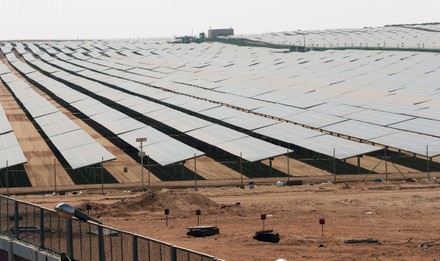 Benban Solar Park in Egypt, Aswan - 18 Jan 2020 Stock Pictures ...