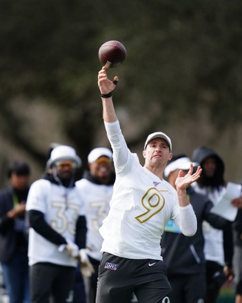 Drew Brees During Nfc Practice Session Editorial Stock Photo - Stock ...