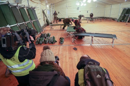 Soldiers German Army Bundeswehr Prepare Tents Editorial Stock Photo ...