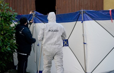 Crime Scene Investigators Police Officers Work Editorial Stock Photo ...