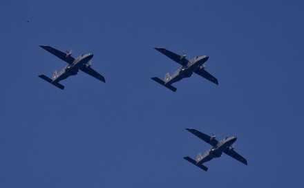 Dornier Aircrafts Form Vic Formation Editorial Stock Photo - Stock ...