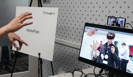 Mediapipe Exhibit Shows Hand Tracking Technology Editorial Stock Photo ...