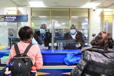 Kenyan Immigration Officers Wear Face Masks Editorial Stock Photo ...