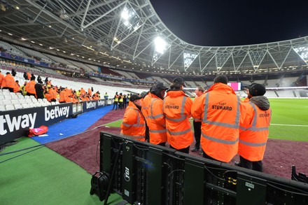 Stewards London Stadium During West Ham Editorial Stock Photo - Stock ...